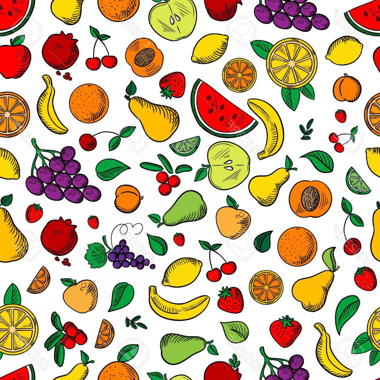 Fruit Pattern Wallpapers on WallpaperDog