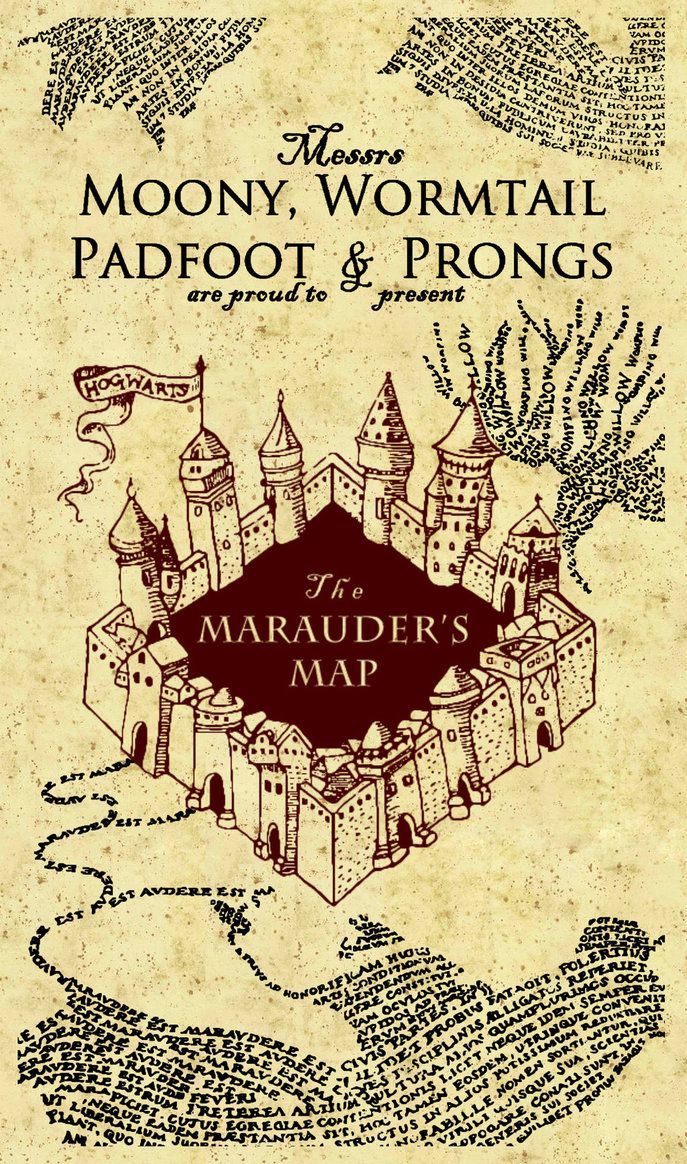 Marauders Map Wallpaper Pc Created By Remus Lupin Peter Pettigrew 