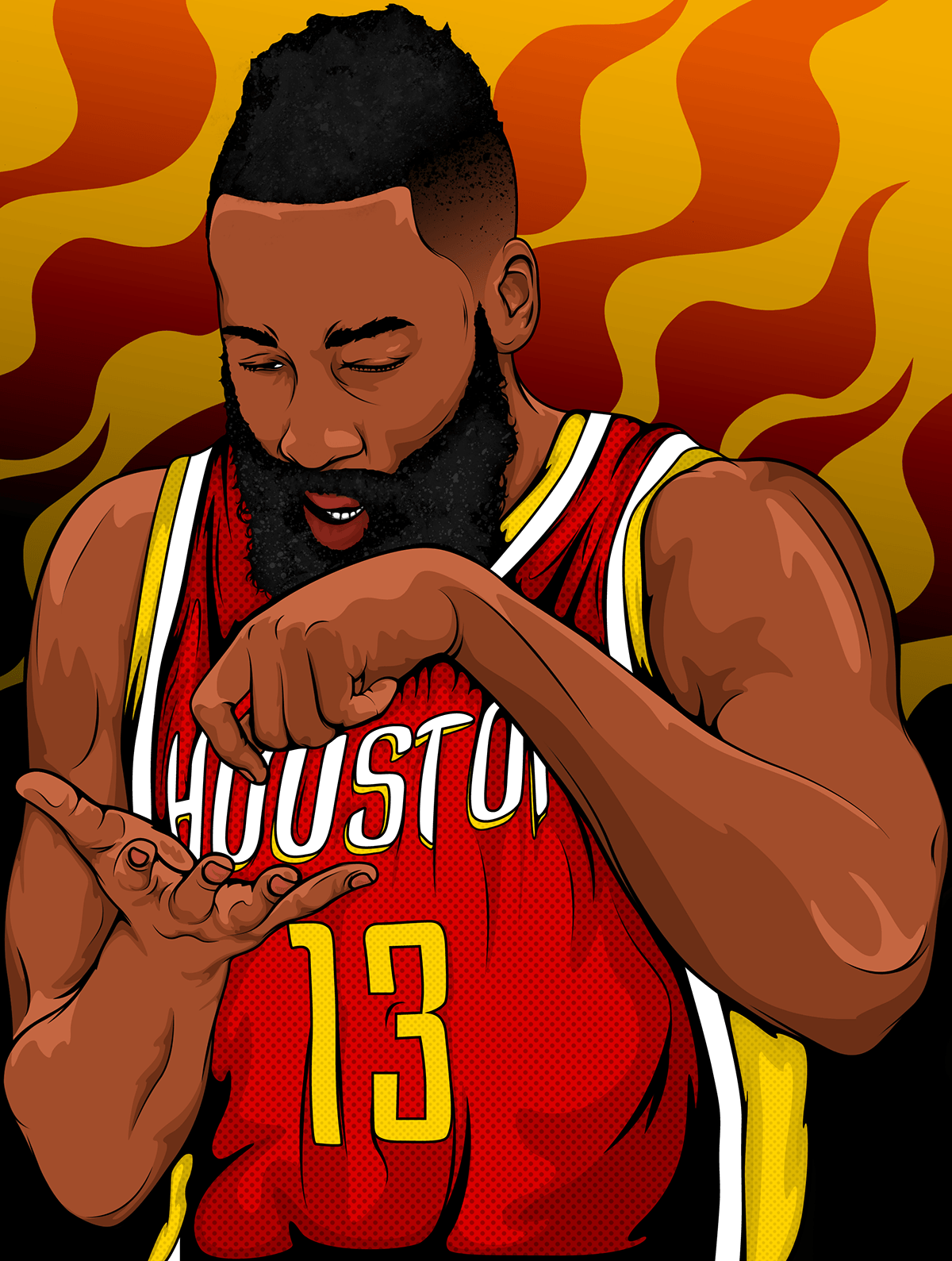 Cartoon James Harden Wallpapers on WallpaperDog