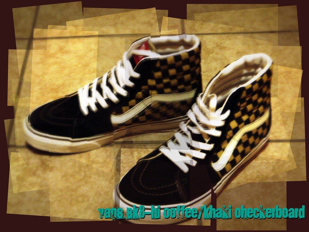 Checkered Vans with Flames Wallpapers on WallpaperDog