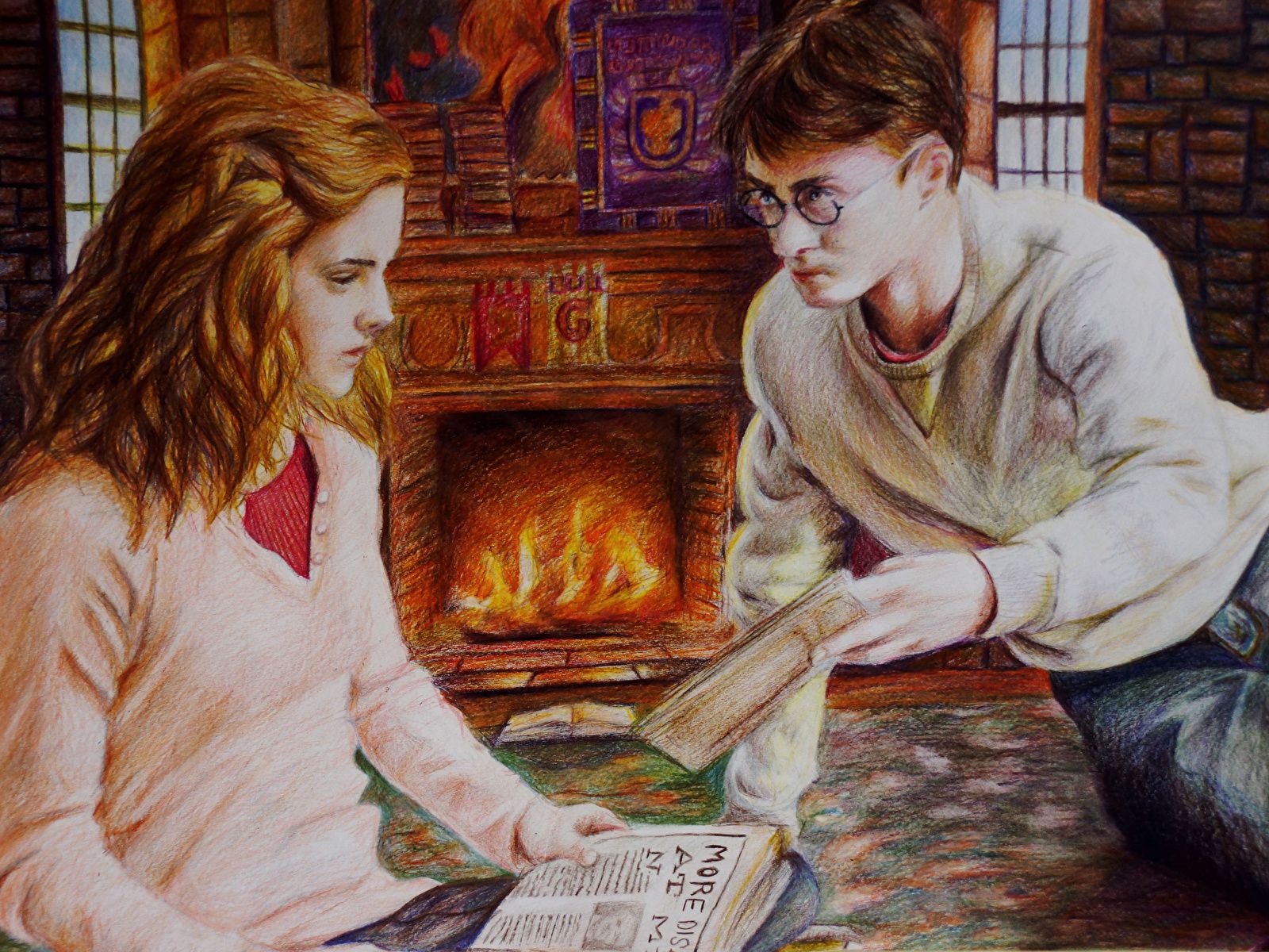 Reading Harry Potter Wallpapers on WallpaperDog