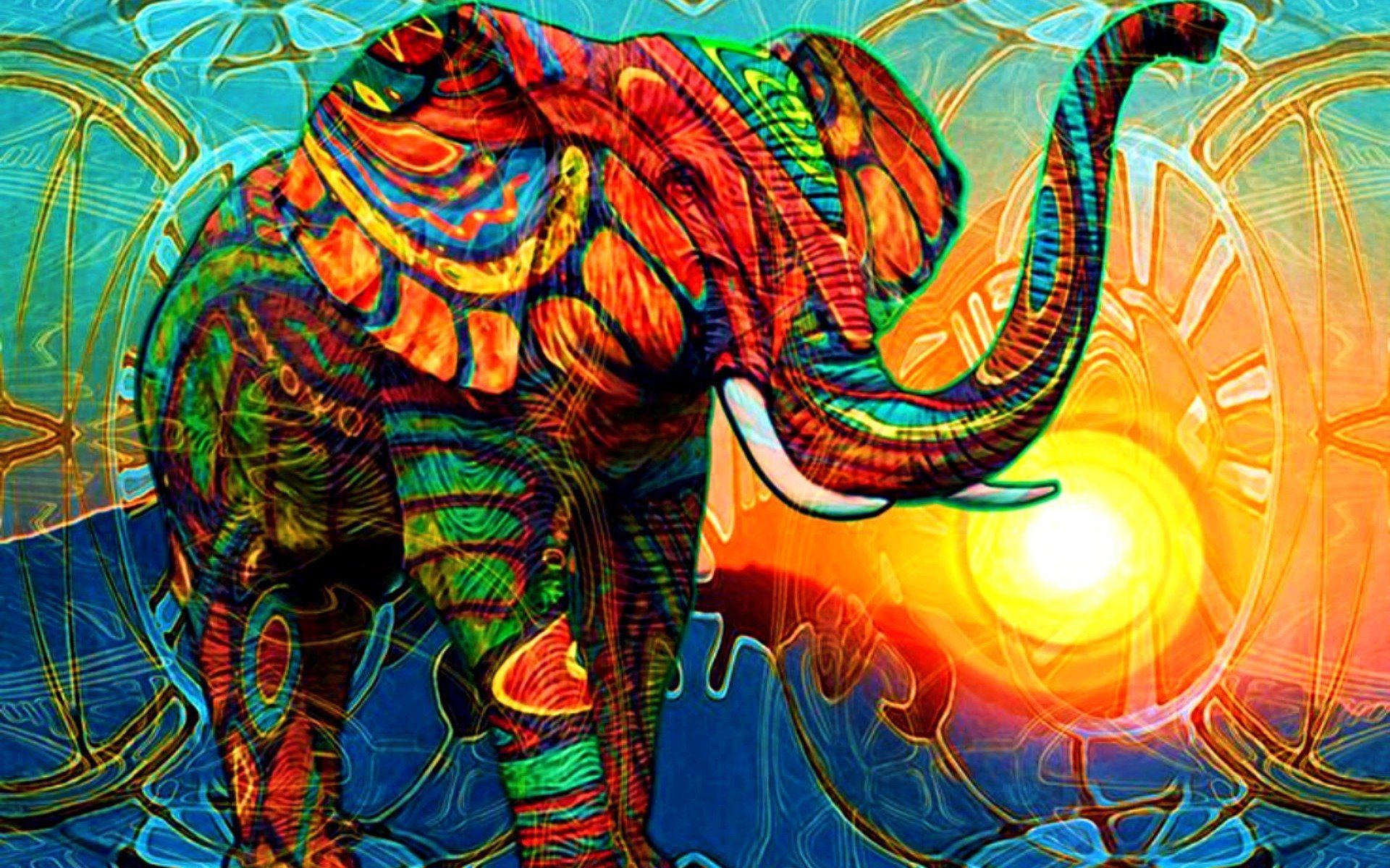 Tribal Elephant Desktop Wallpapers on WallpaperDog
