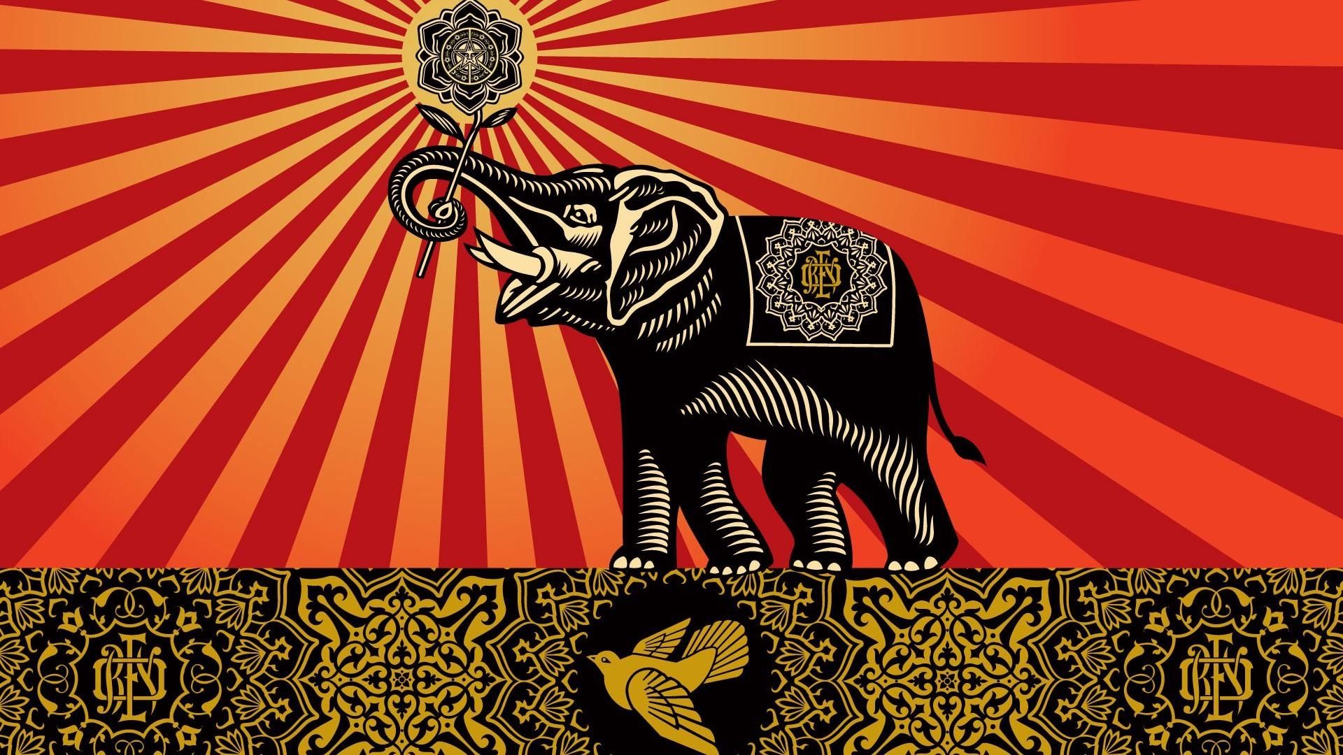 Tribal Elephant Desktop Wallpapers on WallpaperDog